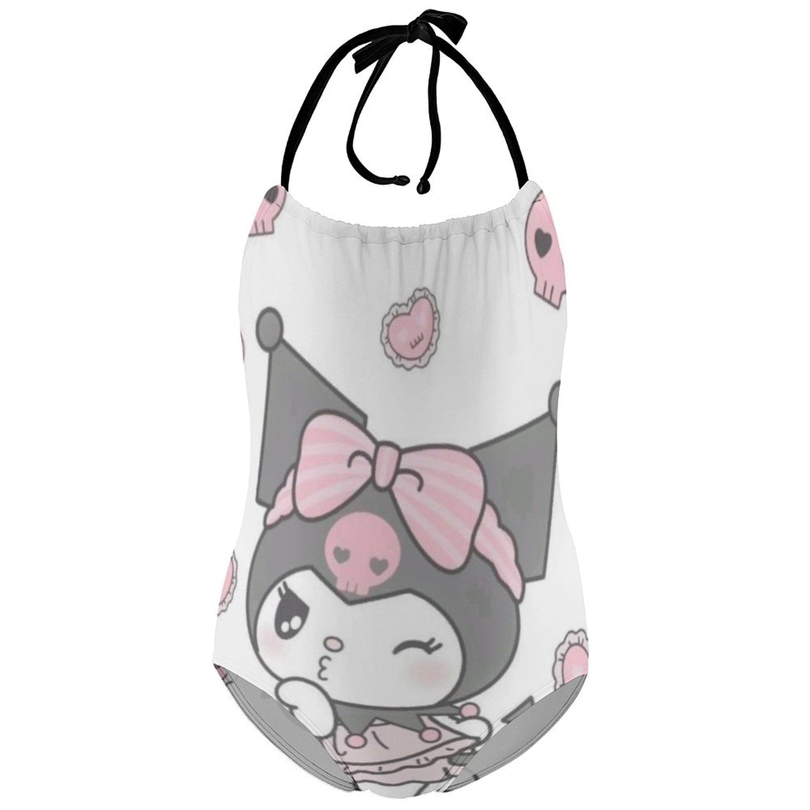 KUROMI Swimsuit Anime Cute for Girls Gift 7-9Y（120cm） KUROMI Merch ...