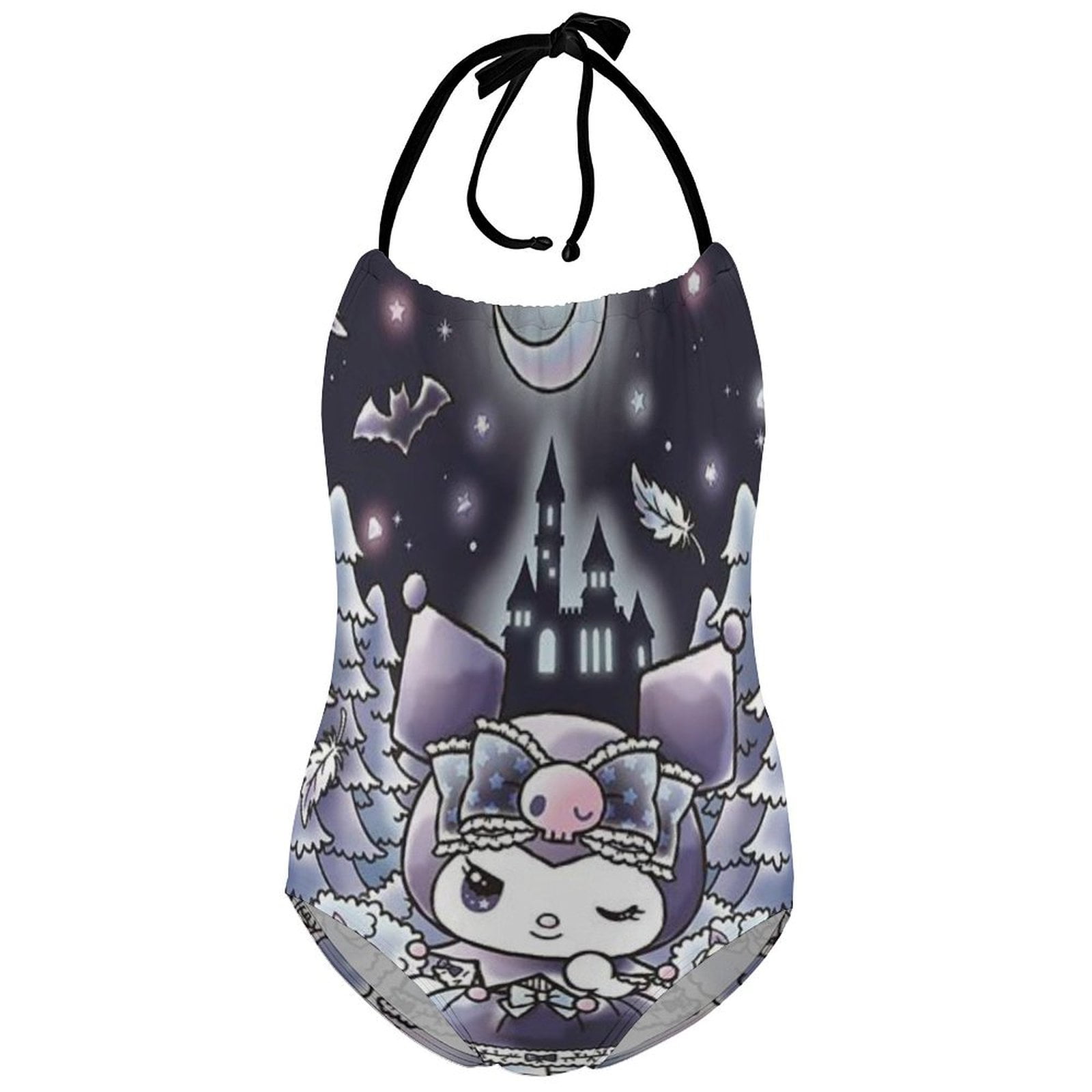 KUROMI Swimsuit Anime Cute for Girls Gift 7-9Y（120cm） KUROMI Merch ...