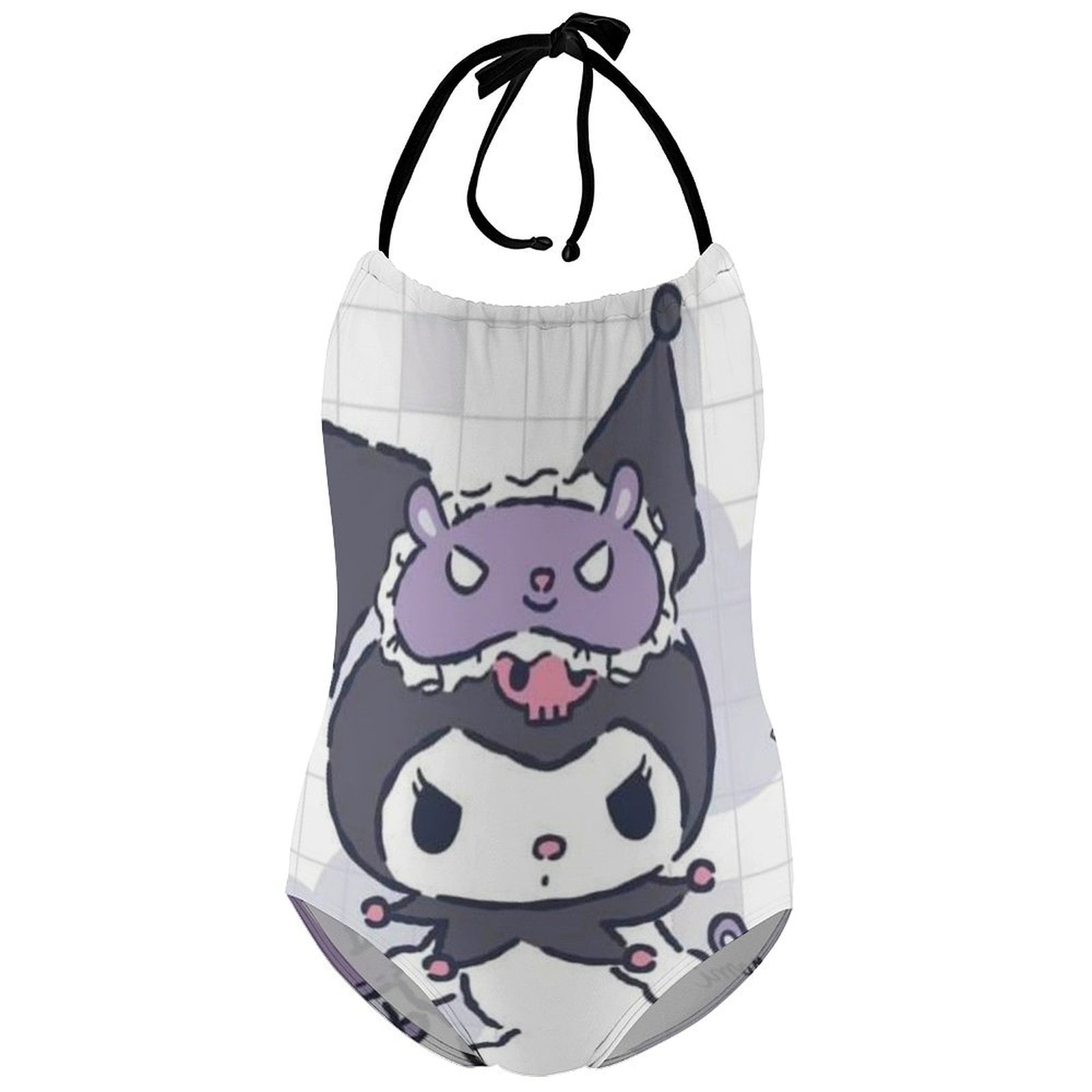 KUROMI Swimsuit Anime Cute for Girls Gift 7-9Y（120cm） KUROMI Merch ...