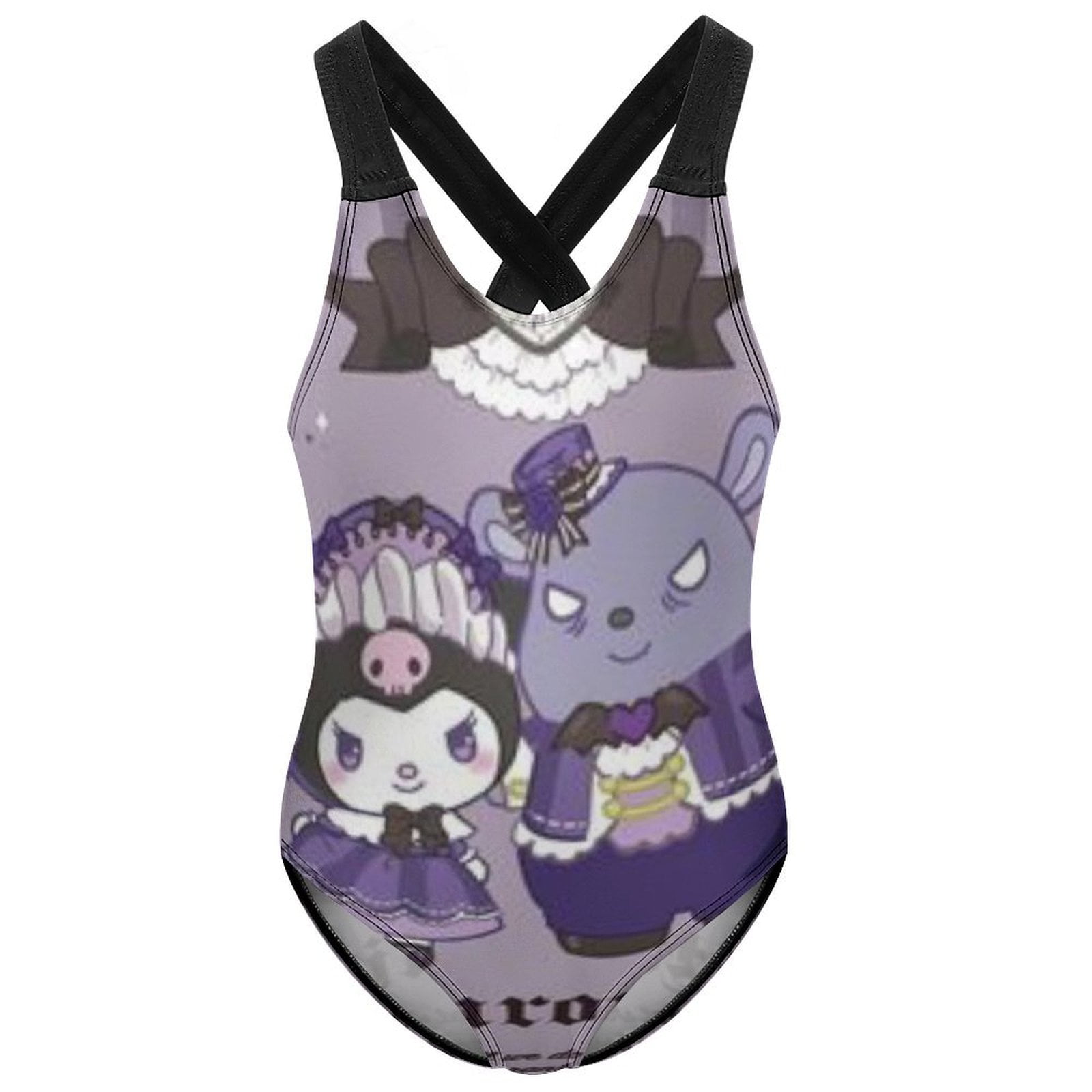 KUROMI Swimsuit Anime Cute for Girls Gift 8-10Y（130cm） KUROMI Merch ...