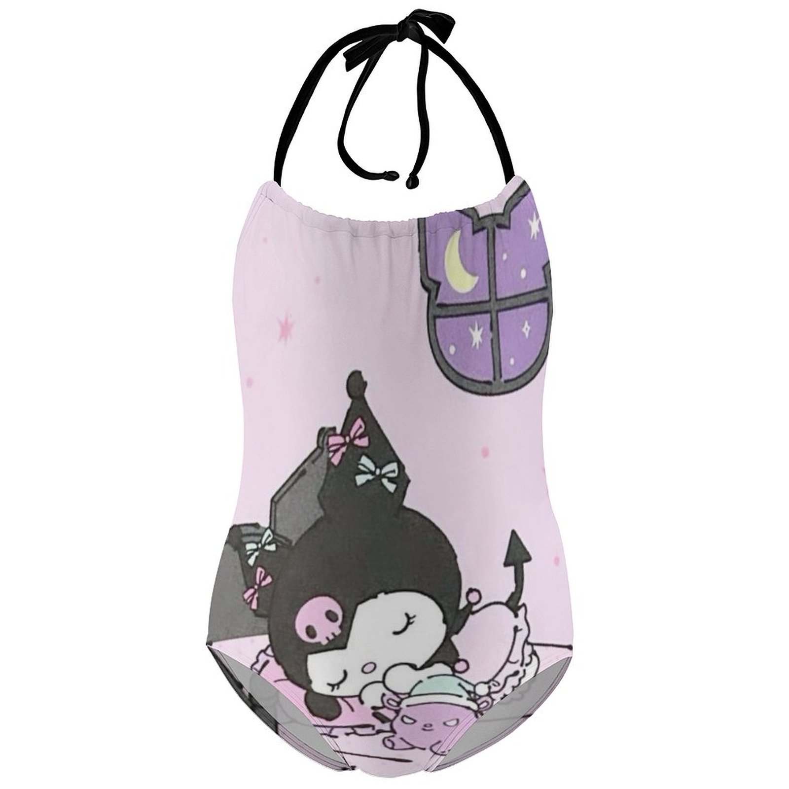 KUROMI Swimsuit Anime Cute for Girls Gift 8-10Y（130cm） KUROMI Merch ...