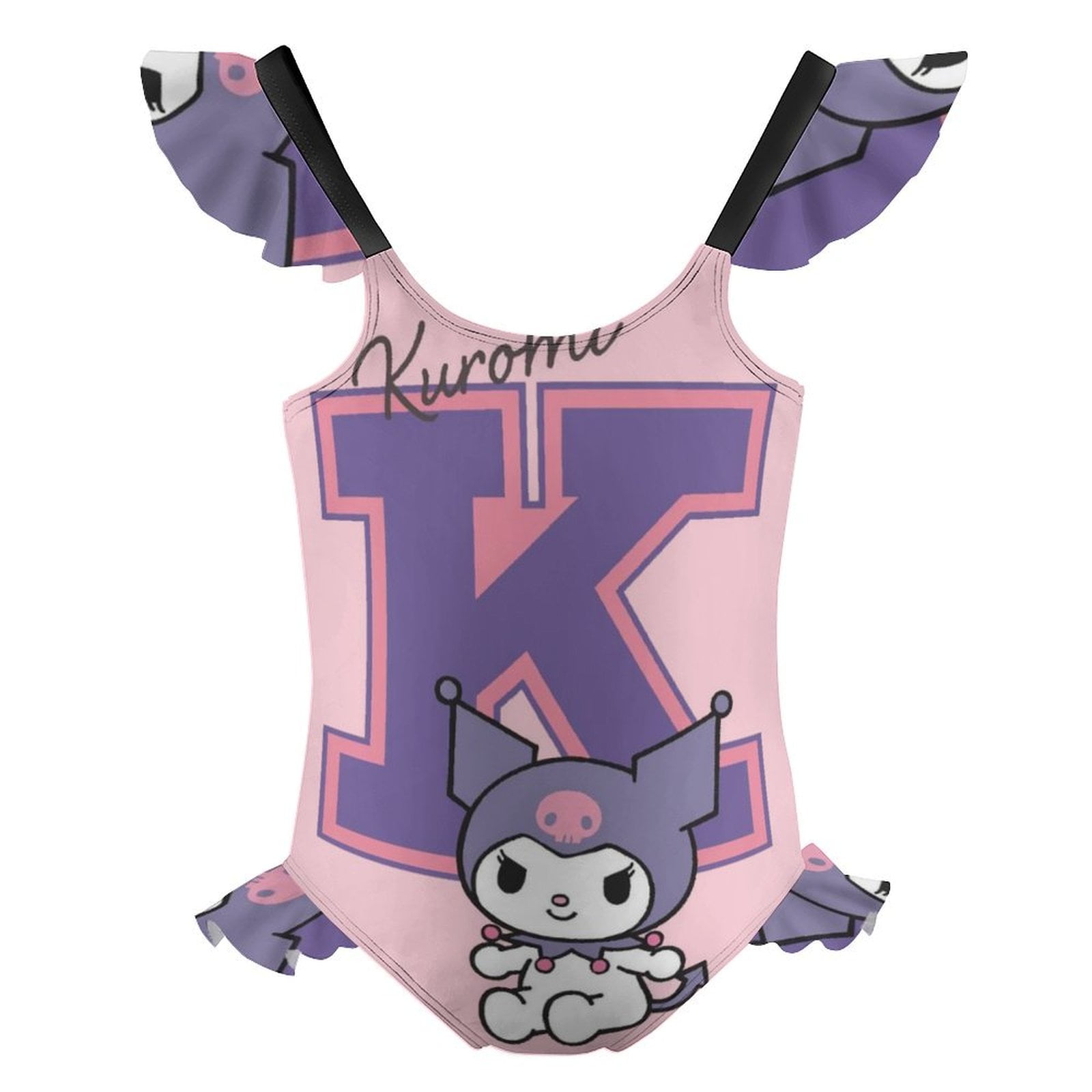 KUROMI Swimsuit Anime Cute for Girls Gift 9-11Y（140cm） KUROMI Merch ...