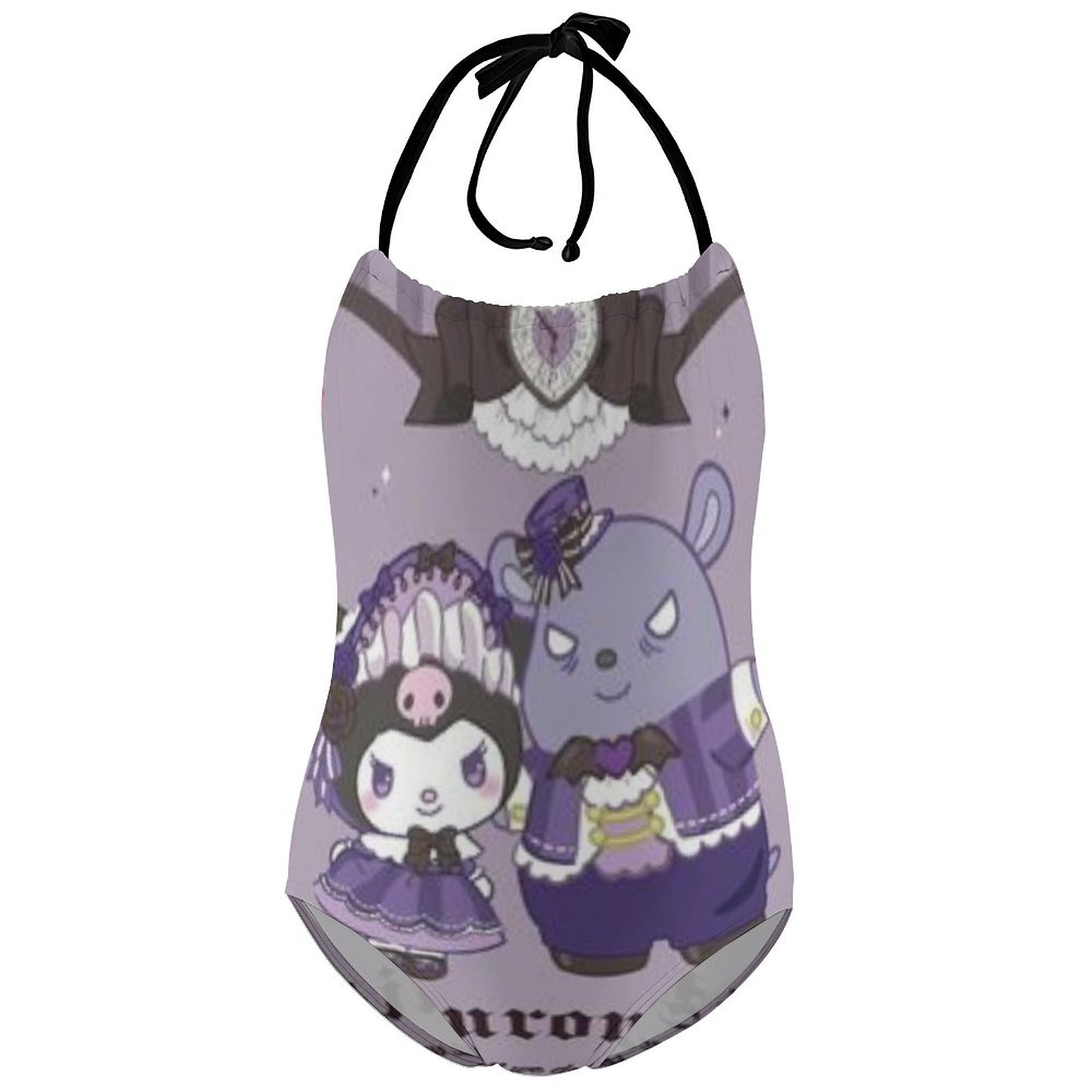 KUROMI Swimsuit Anime Cute for Girls Gift 9-11Y（140cm） KUROMI Merch ...