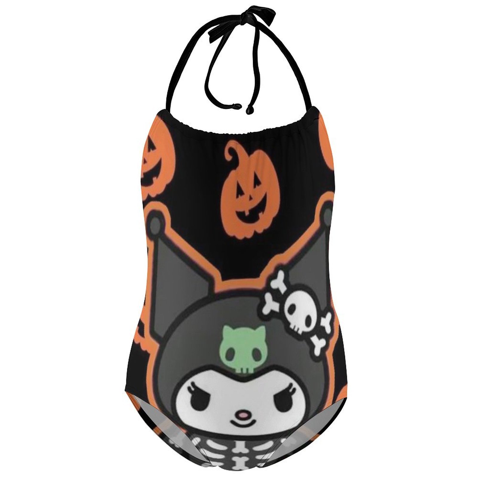 KUROMI Swimsuit Anime Cute for Girls Gift 9-11Y（140cm） KUROMI Merch ...