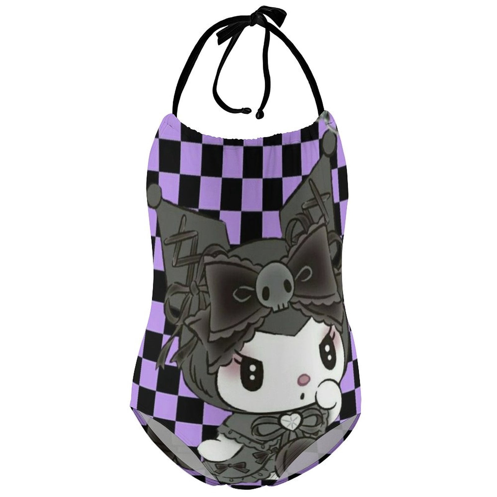 KUROMI Swimsuit Anime Cute for Girls Gift 9-11Y（140cm） KUROMI Merch ...