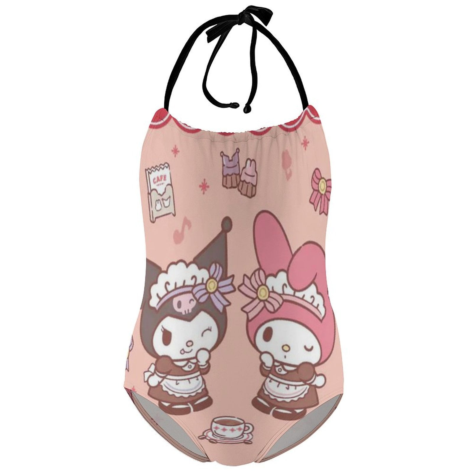 KUROMI Swimsuit Anime Cute for Girls Gift 9-11Y（140cm） KUROMI Merch ...