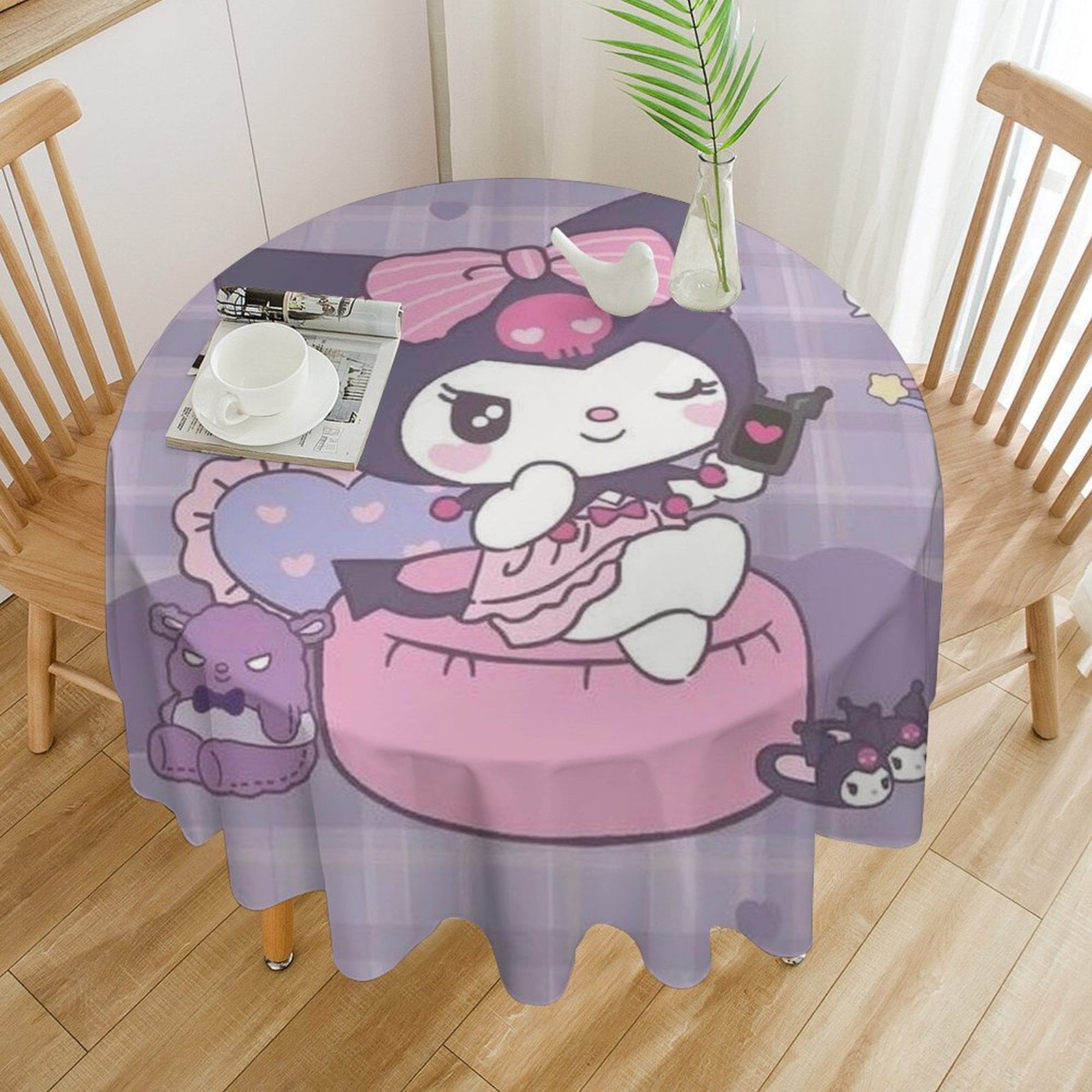 KUROMI Tablecloth Anime for Dining Table Picnic Gift 50x50in KUROMI ...