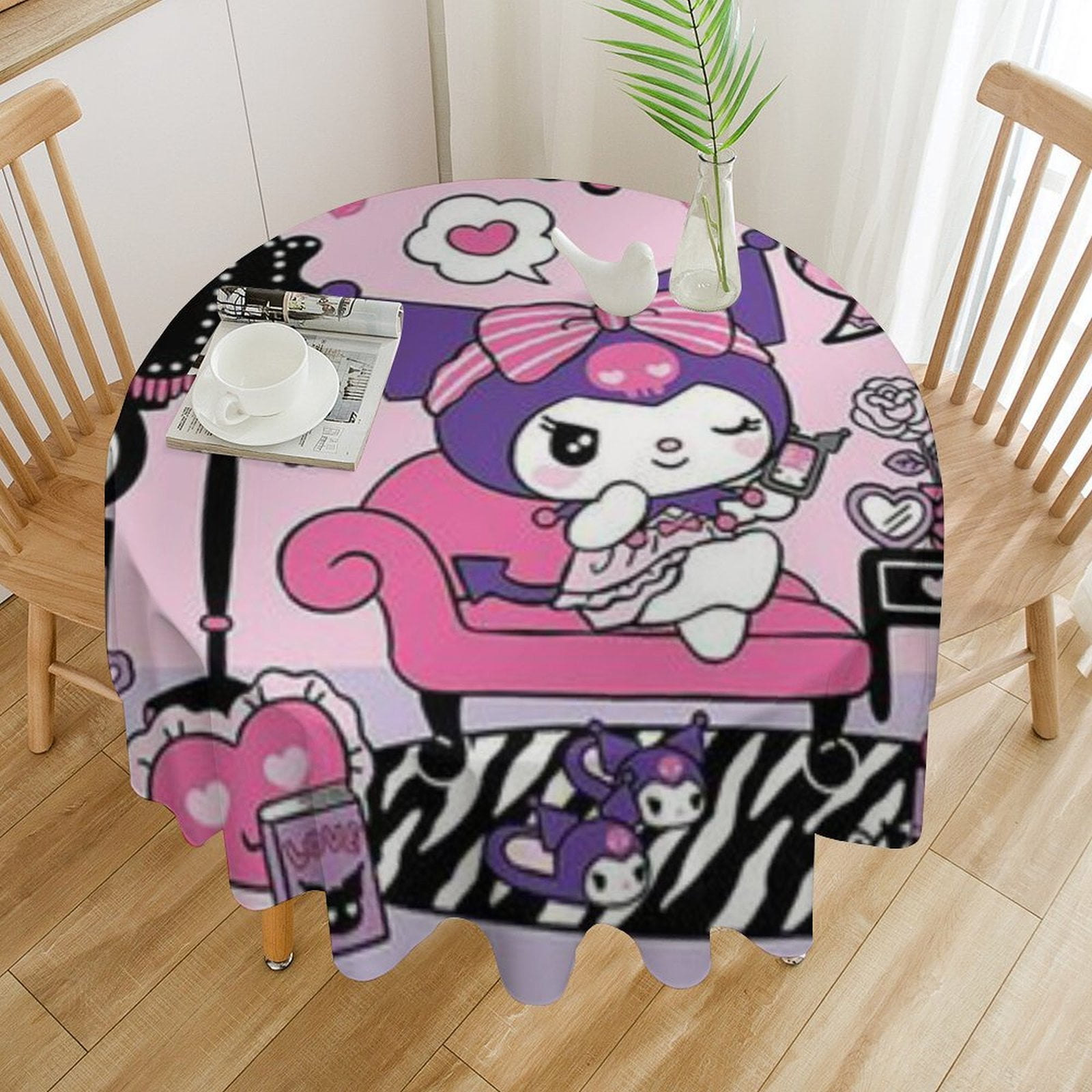 KUROMI Tablecloth Anime for Dining Table Picnic Gift 50x50in KUROMI ...