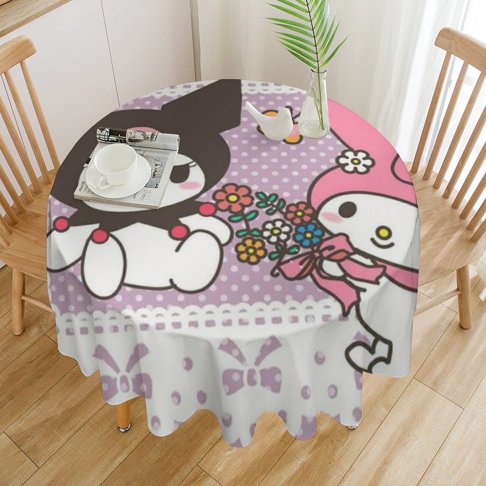 KUROMI Tablecloth Anime for Dining Table Picnic Gift 60x60in KUROMI ...