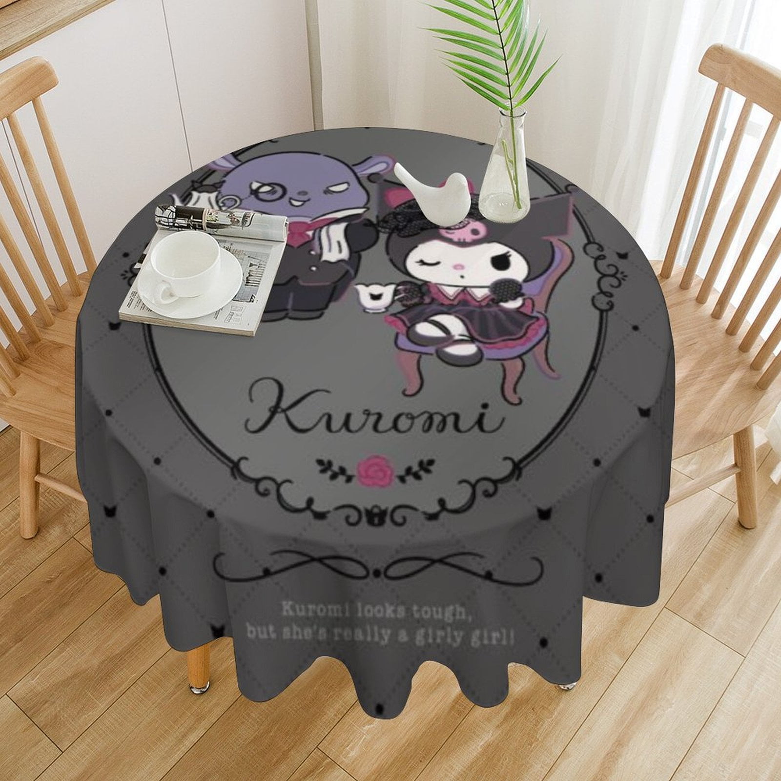 KUROMI Tablecloth Anime for Dining Table Picnic Gift 60x60in KUROMI ...
