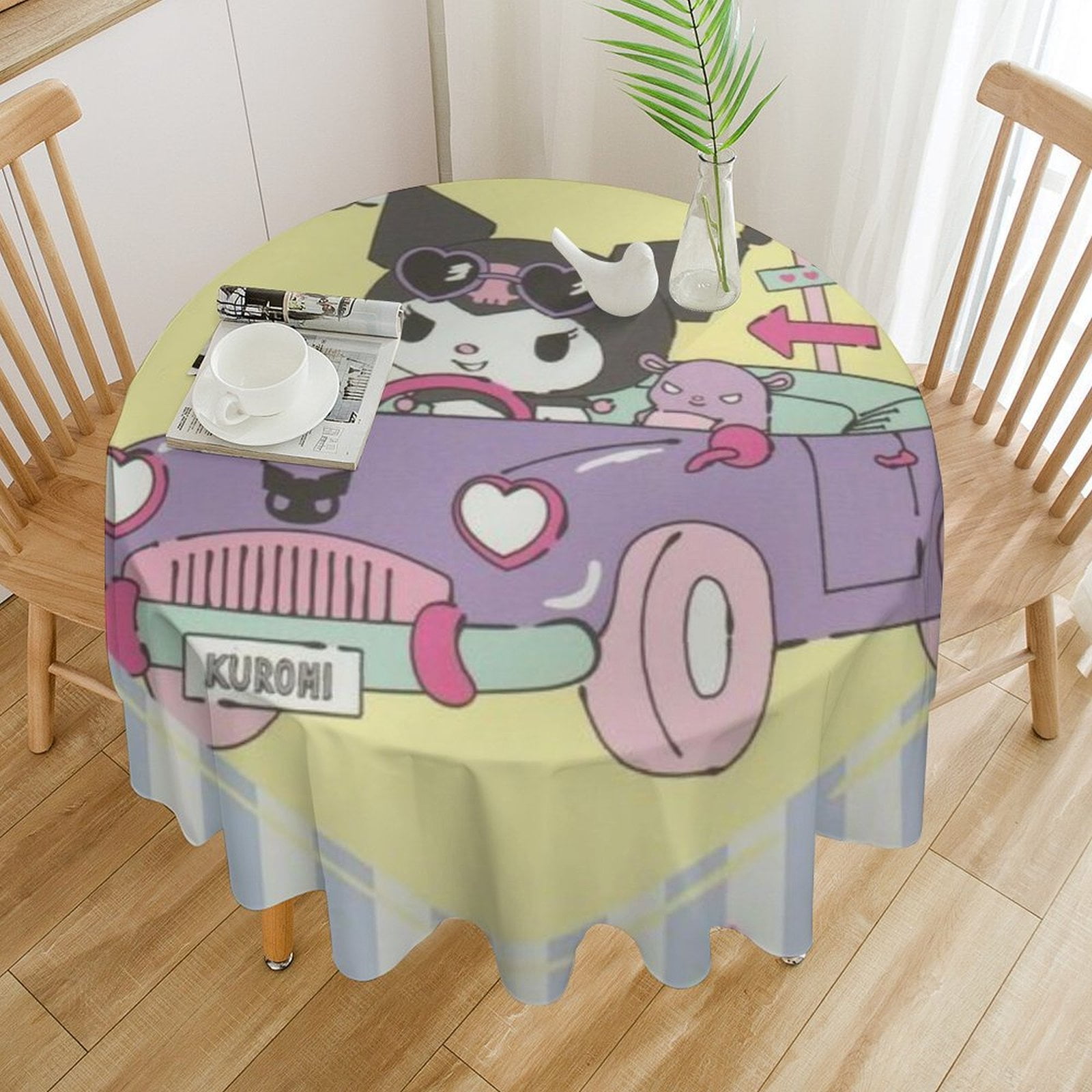 KUROMI Tablecloth Anime for Dining Table Picnic Gift 60x60in KUROMI ...