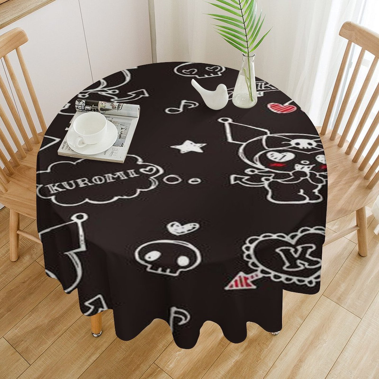 KUROMI Tablecloth Anime for Dining Table Picnic Gift 60x60in KUROMI ...