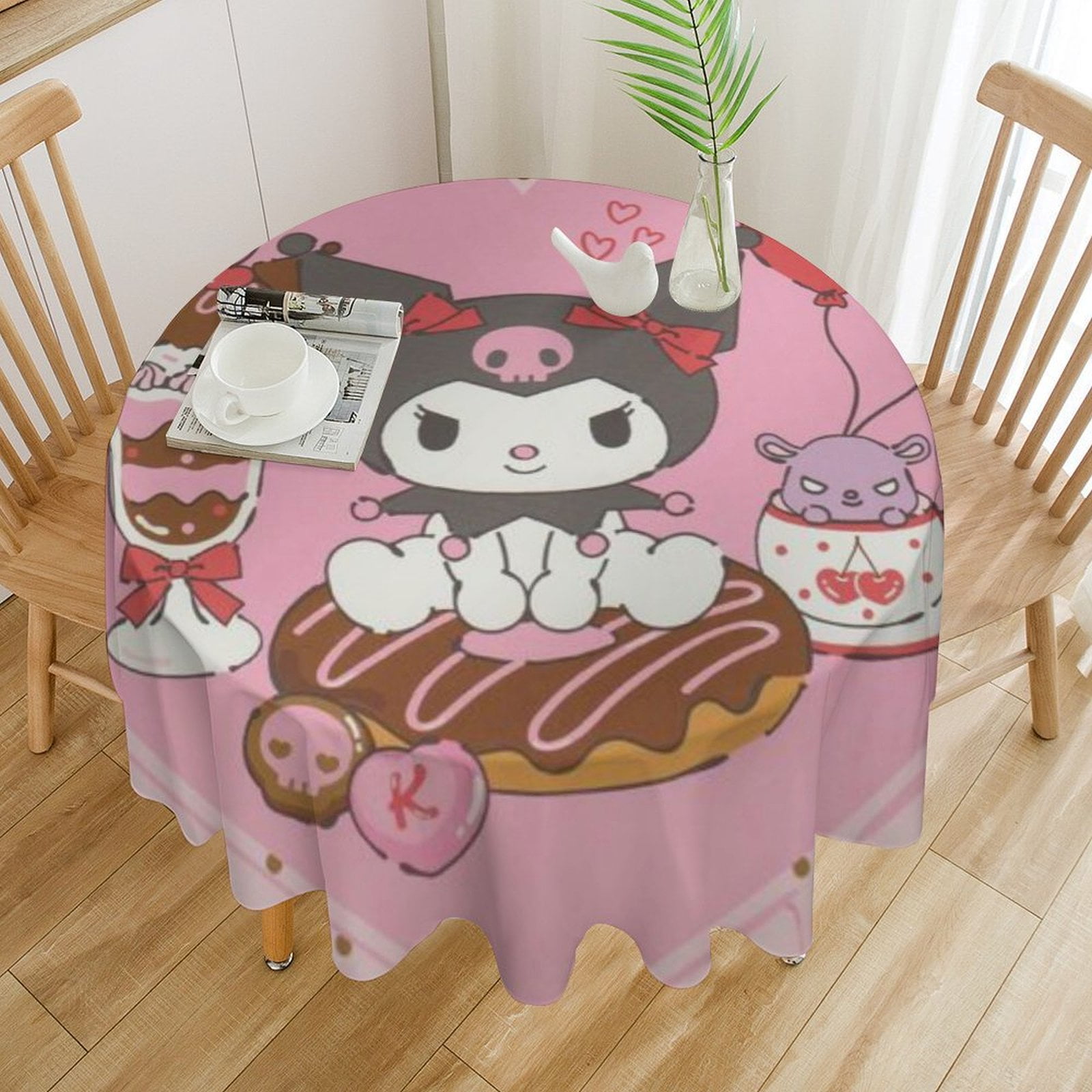 KUROMI Tablecloth Anime for Dining Table Picnic Gift 60x60in KUROMI ...