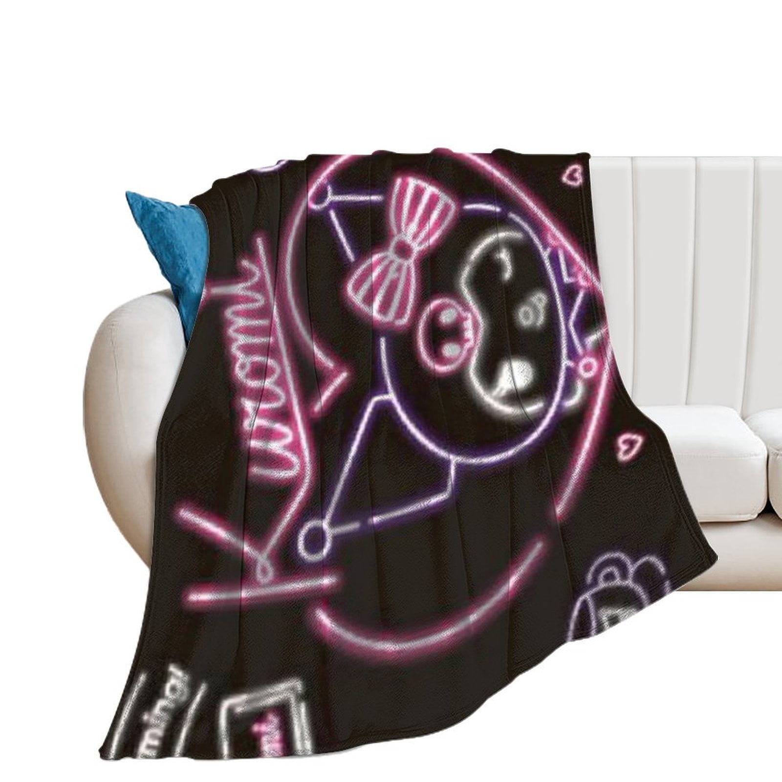 KUROMI Throw Blanket Cute Flannel Anime for Girls Boys Men Women ...