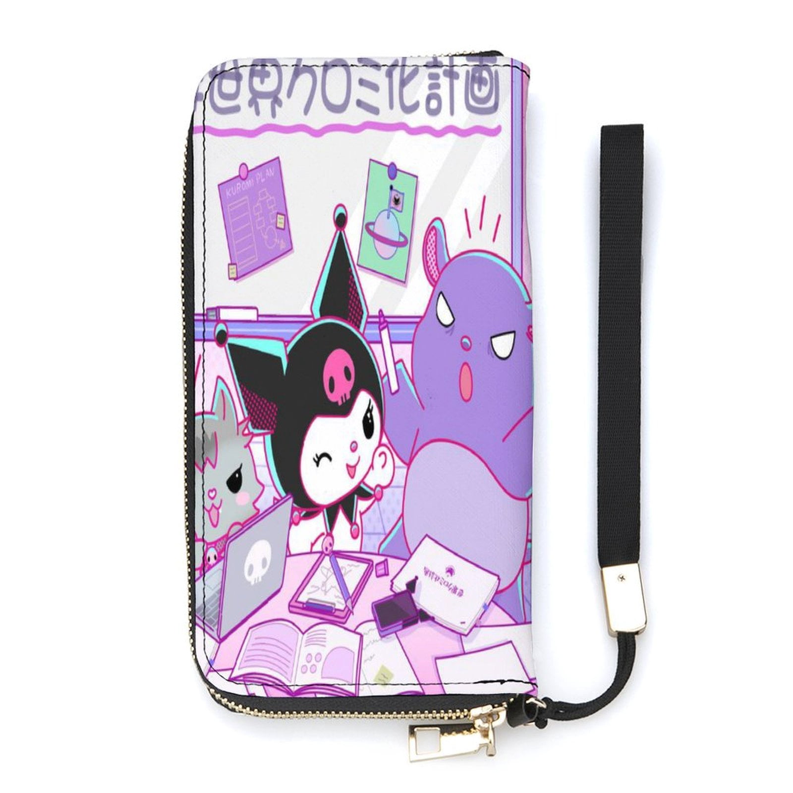 KUROMI Wallet Purse Card Holder Anime for Women Men KUROMI Merch ...