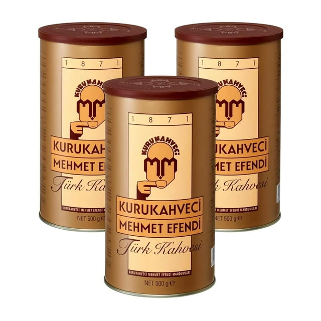 KURUKAHVECI MEHMET EFENDI Turkish Coffee, Arabica Beans, Roasted Ground ...