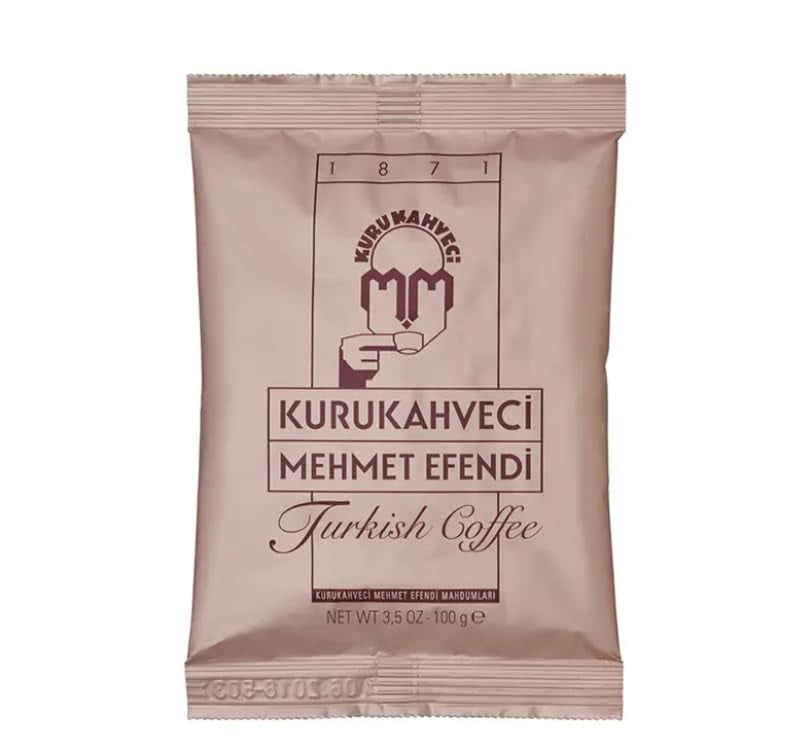 KURUKAHVECI MEHMET EFENDI Turkish Coffee, Arabica Beans, Roasted Ground,Rich Aroma, Fresh ...