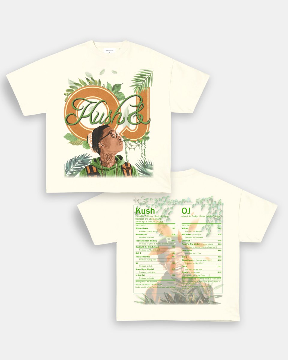 KUSH & OJ TEE, RAP TEE, UNISEX HIPHOP SHIRT, BOOTLEG GRAPHIC T-SHIRT ...