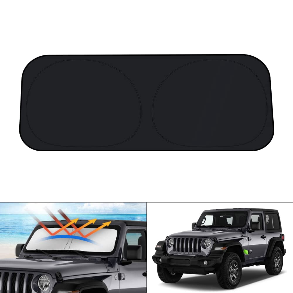 KUST Windshield Shade for RRF12 2018-2024 2025 Jeep JL / 2020-2024 Jeep ...