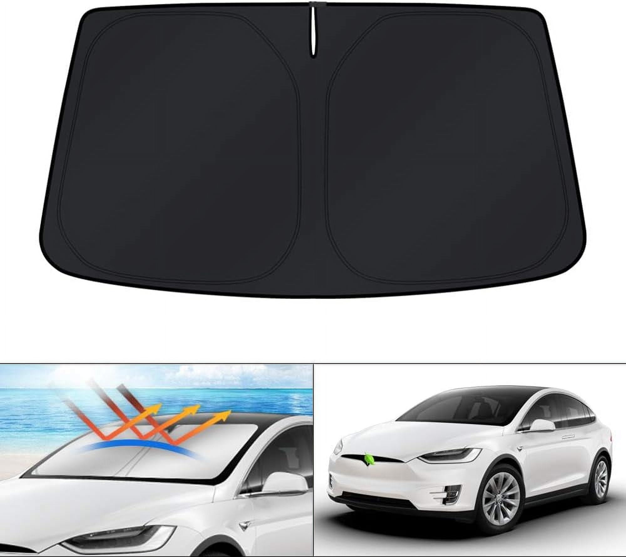 KUST Windshield Sun Shade for 2016-2024 2025 Tesla Model X Tesla X ...