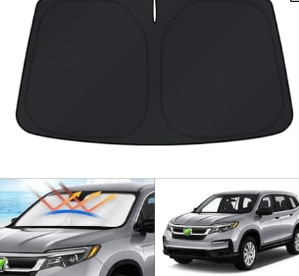 KUST Windshield Sun Shade for 2016-2024 2025 Honda Pilot SUV Window ...