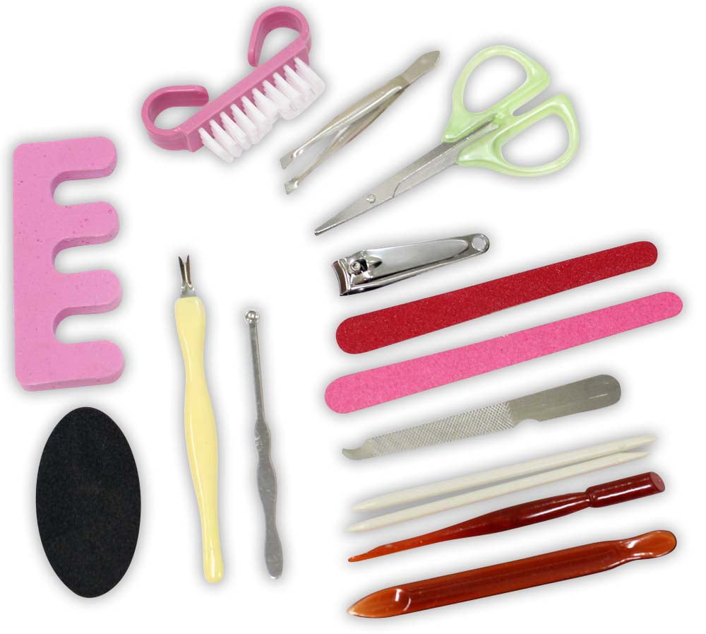KUTZ 15 Piece Deluxe Set of Professional Manicure & Pedicure Tools ...