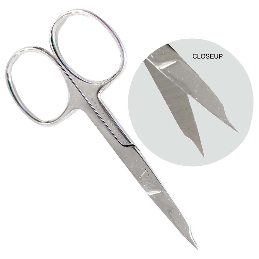 KUTZ (2 Pack) 3.5" (8.9 cm) Mini Straight Blade Nail Scissors ...