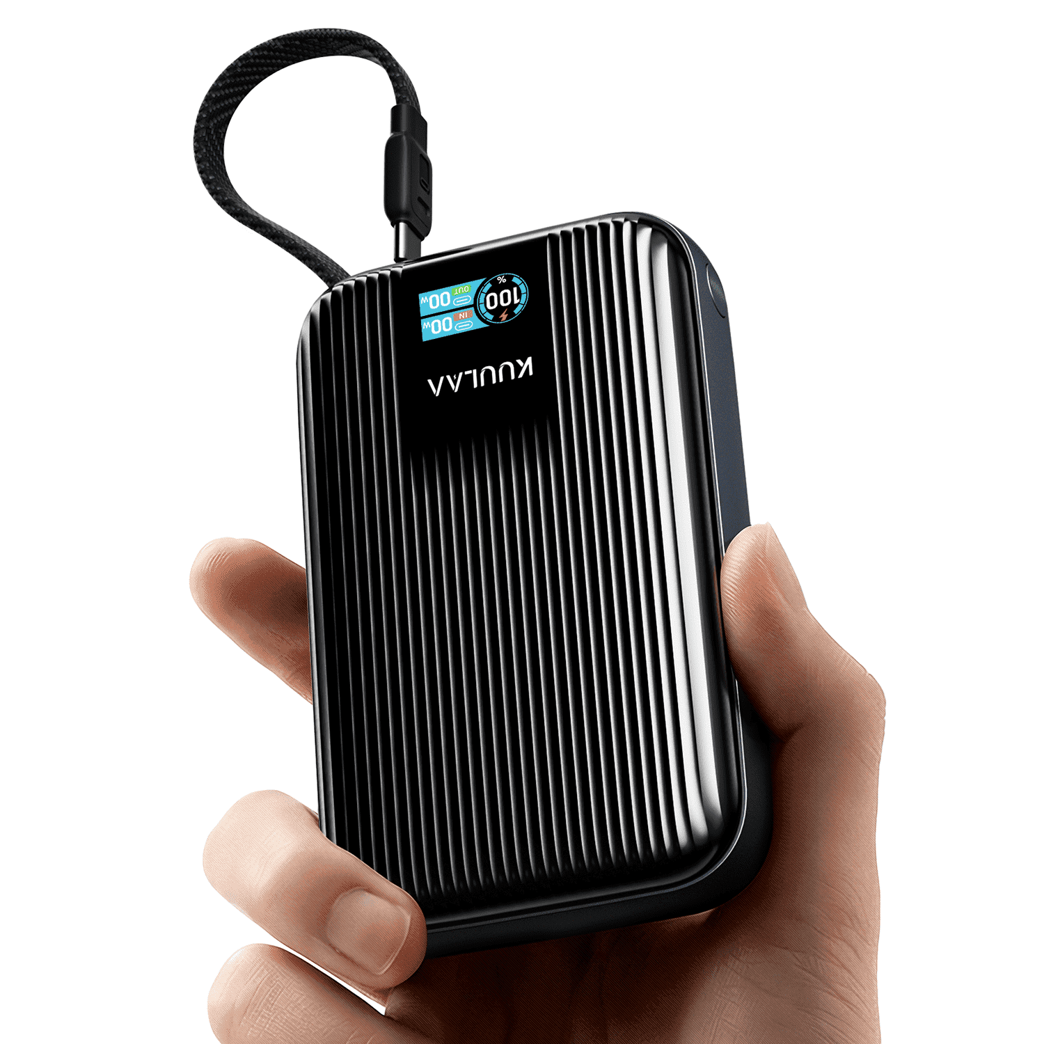 Kuulaa 20000mAh 45W Power Bank with Built-in Cable & Smart Display ...