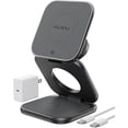 KUXIU Qi2.2 25W Magnetic Wireless Charger, 3-in-1 Travel Station ...
