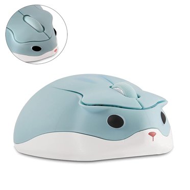 SHARE SUNSHIEN Cute Hamster Shape Wireless Silent Mouse Portable ...
