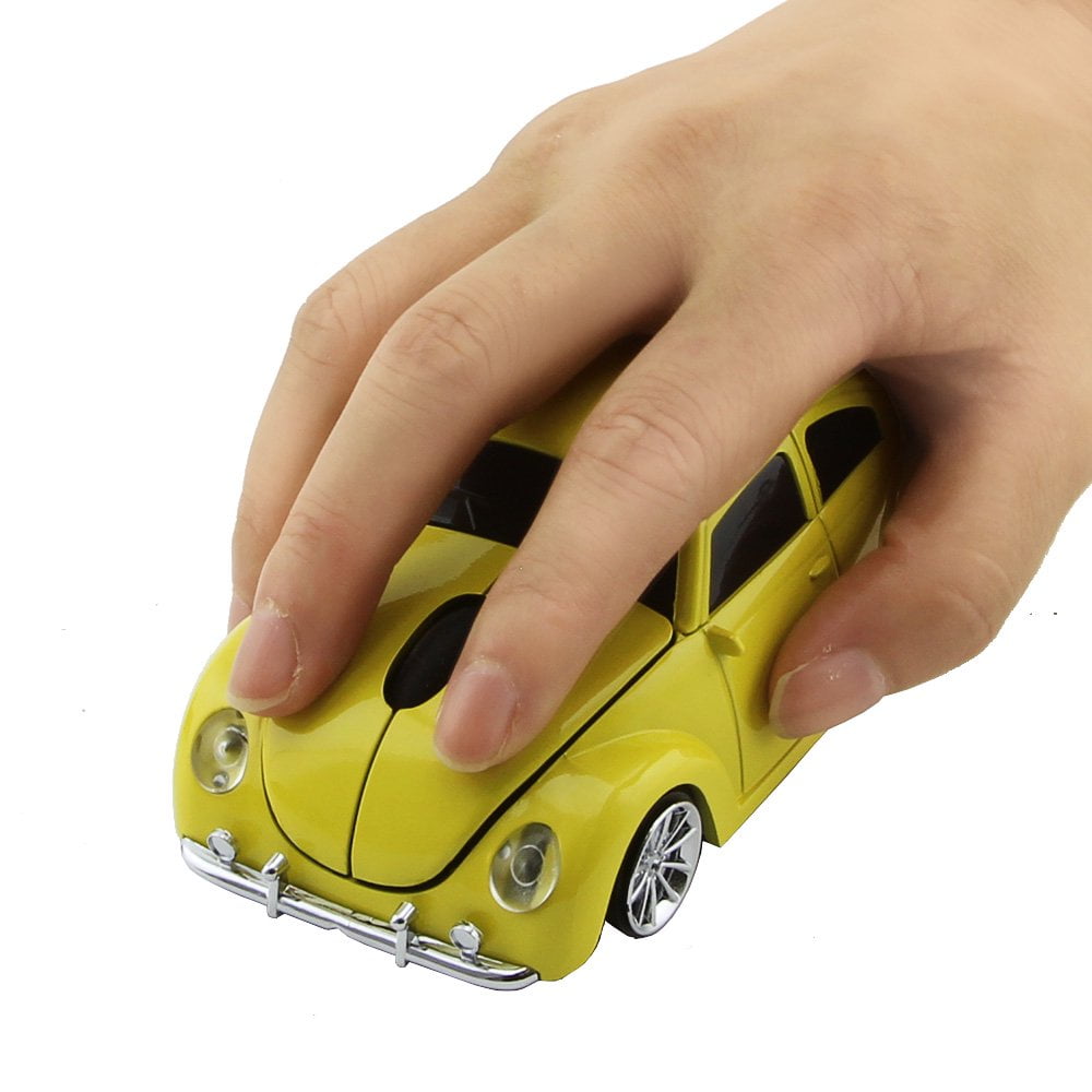 KUYHRF 2.4GHz Wireless Car Mouse Ergonomic 1600DPI Optical Computer ...