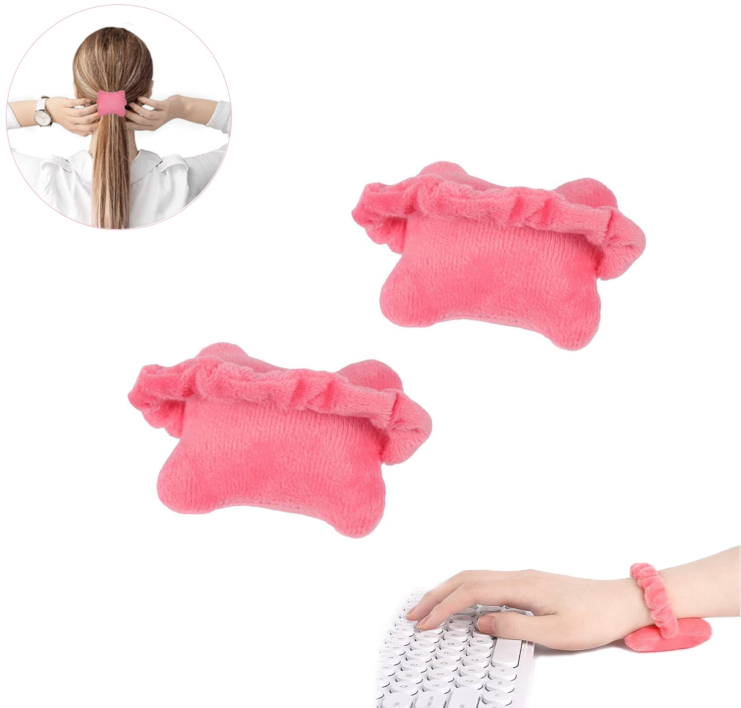 KUYHRF 2 Pack Mouse Wrist Rest Wrist Support Movable Comfortable Soft ...