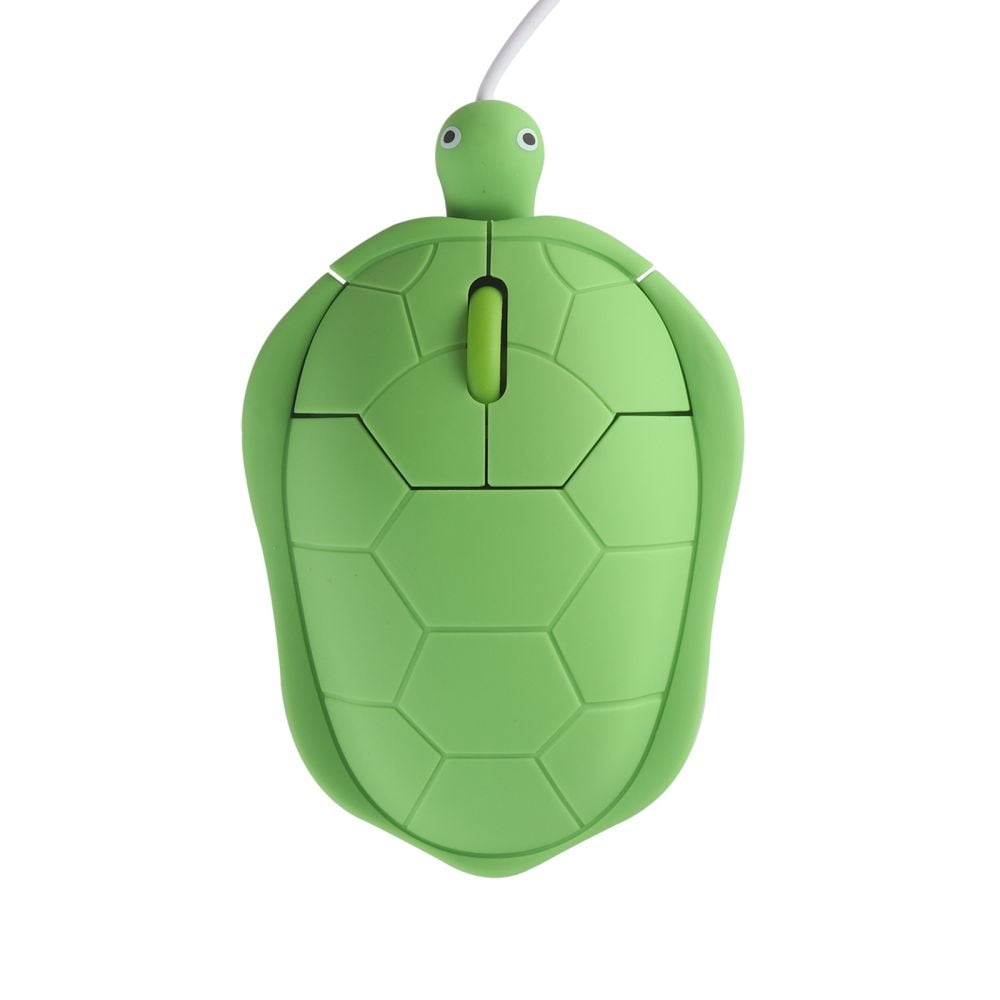 KUYHRF USB Wired Mouse,Green Cute Mouse with Animal Turtle Shape design ...