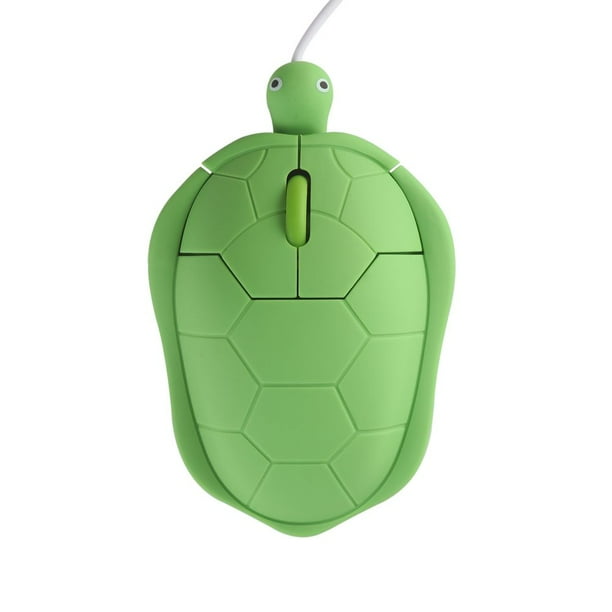 KUYHRF USB Wired Mouse,Green Cute Mouse with Animal Turtle Shape design ...