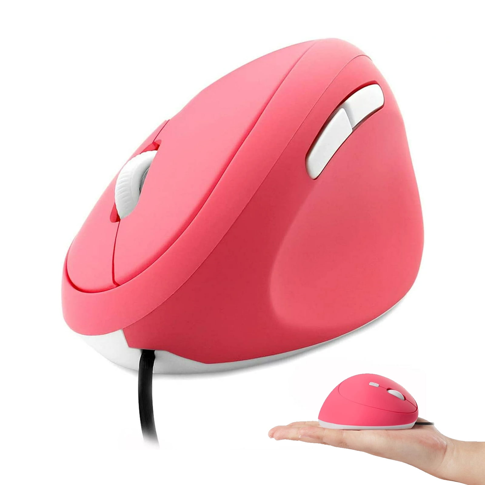 KUYHRF USB Wired Vertical Mouse M Size for Small Hands, Ergonomic ...