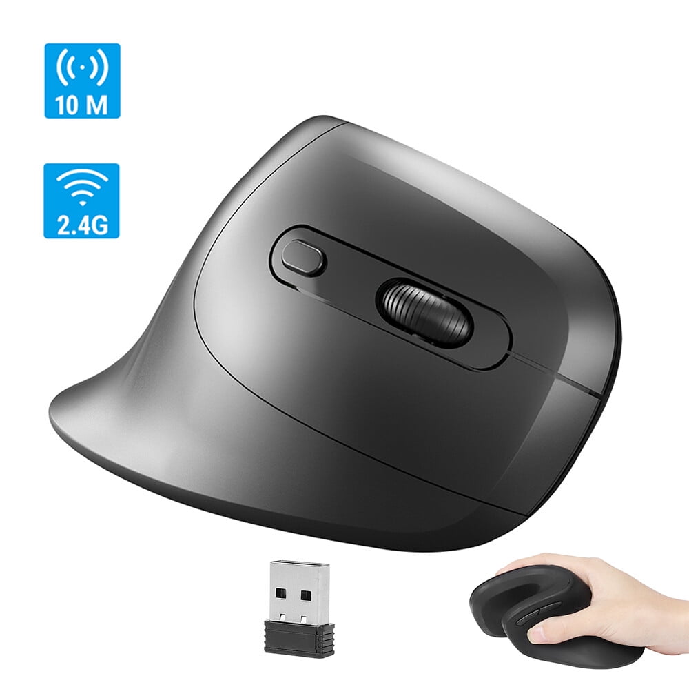 KUYHRF Vertical Ergonomic Wireless Silent Mouse, 1600DPI Optical ...