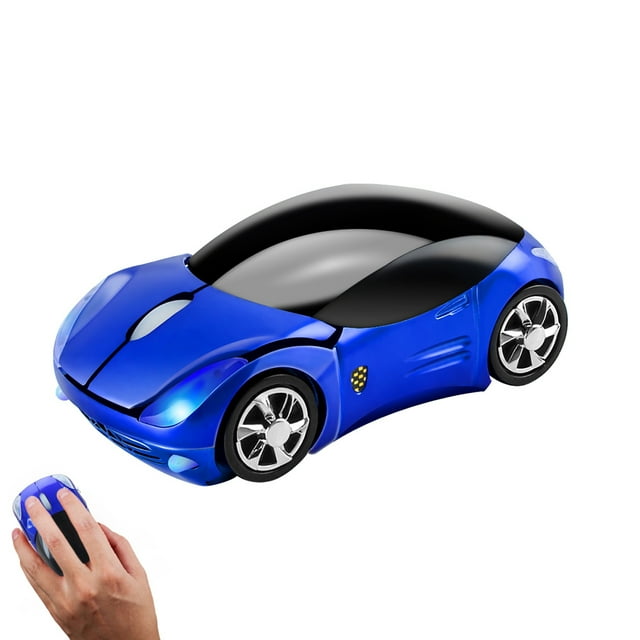 KUYHRF Wireless Mouse for Kids, Cute Car Shaped Mouse with LED ...