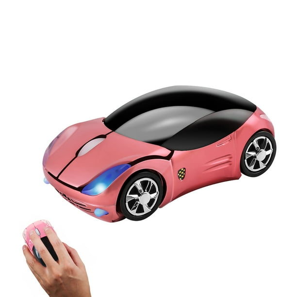 KUYHRF Wireless Mouse for Kids, Cute Car Shaped Mouse with LED ...
