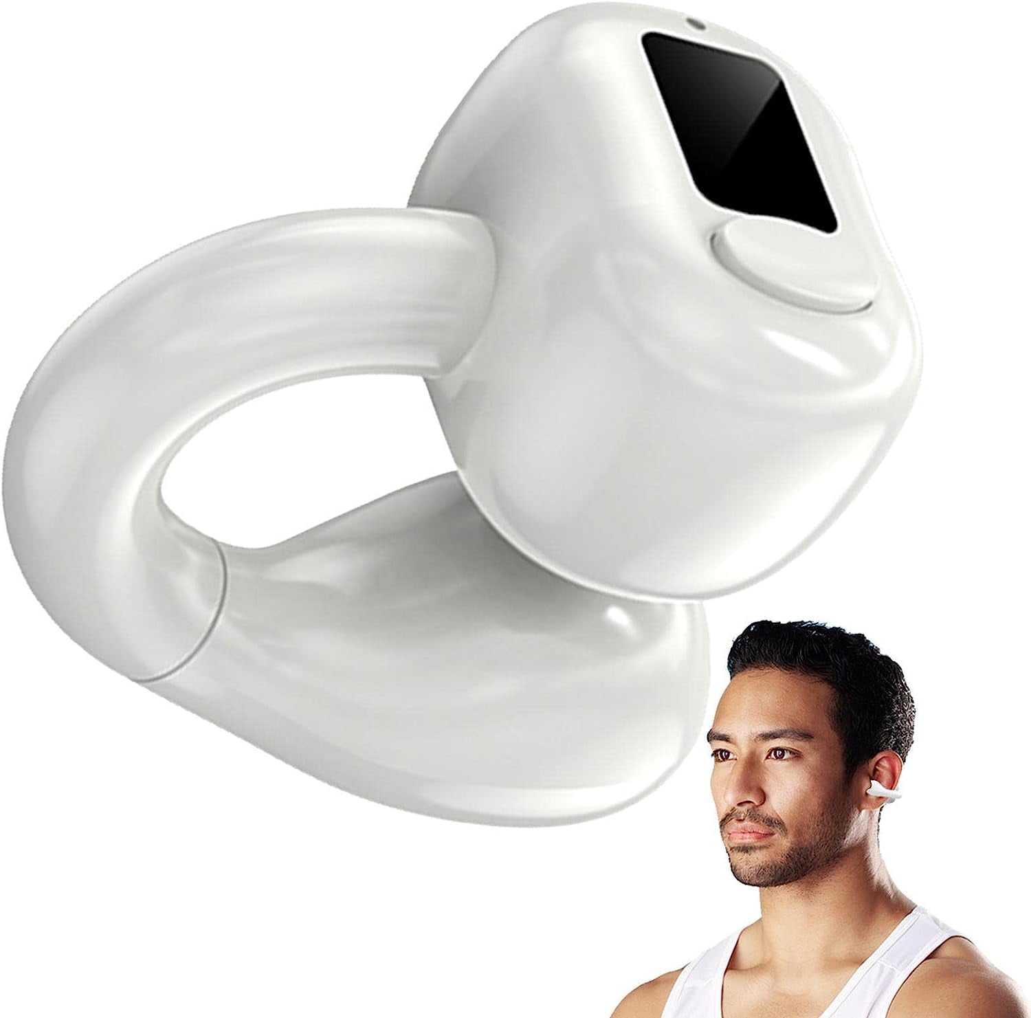 KUYHRF one Conduction Headphones - Ear Clip Bone Conduction Headphones ...