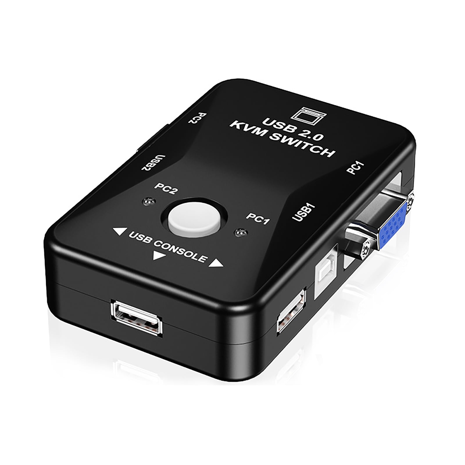 KVM Switch Controlling 2 Computers KVM Switch with Button Switch ...