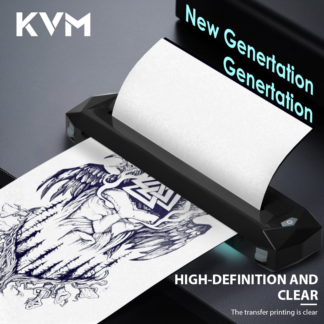 KVM Wireless Tattoo Thermal Stencil Printer - Walmart.com