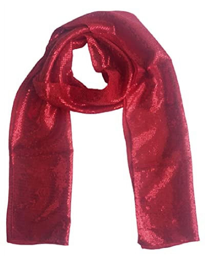 KVR Fashion Party Dance Vintage Sparkle Long Sequin Polyester Net Scarf ...