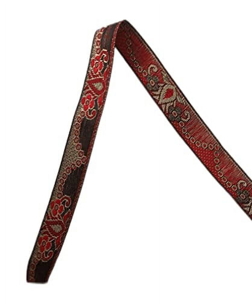 KVR Nylon Polyester Multicolor Silk Woven Embroidery Braid Wedding and ...