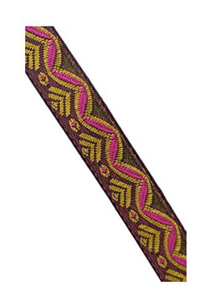 KVR Nylon Polyester Multicolor Silk Woven Embroidery Braid Wedding and ...