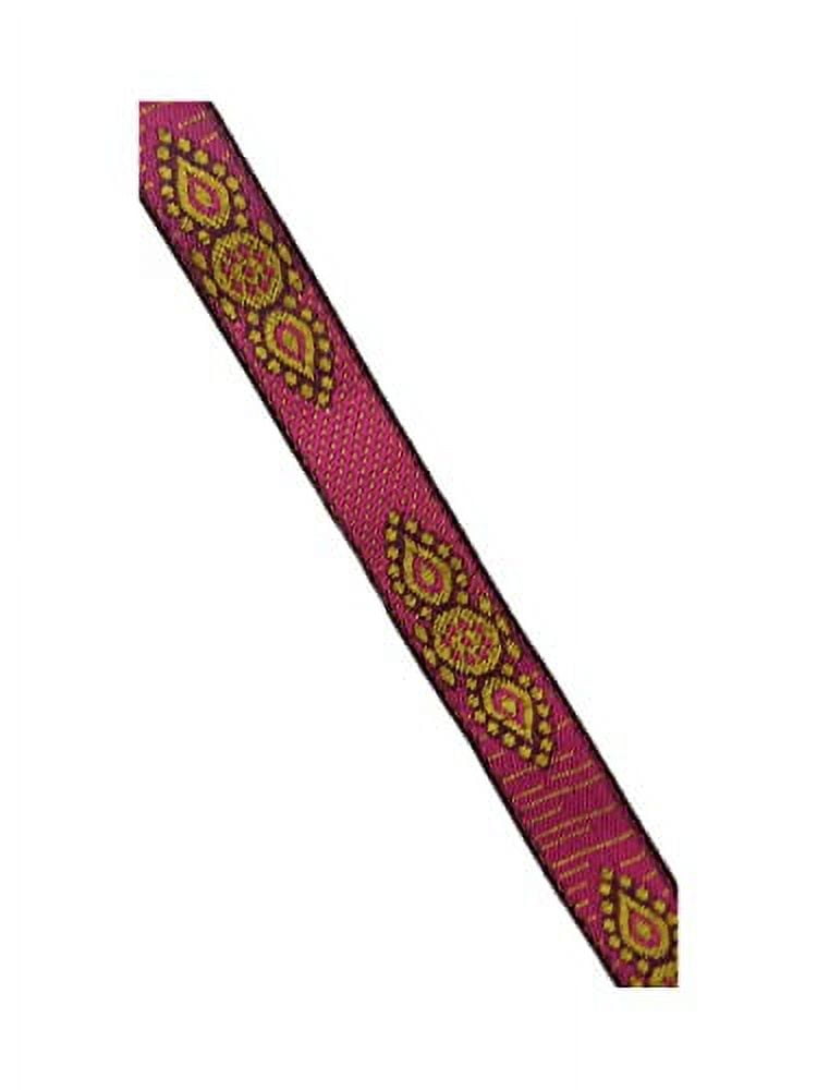 KVR Nylon Polyester Multicolor Silk Woven Embroidery Braid Wedding and ...