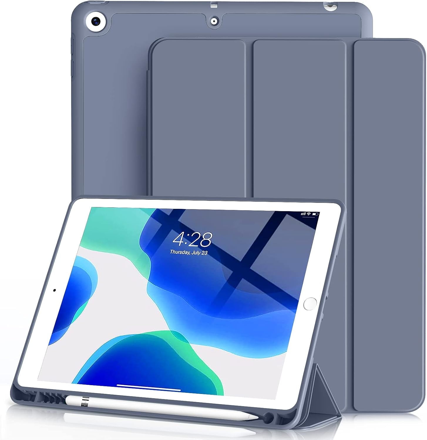 Kvtvou iPad 9.7 Inch 6th / 5th Generation Case with Pencil Holder, Slim ...