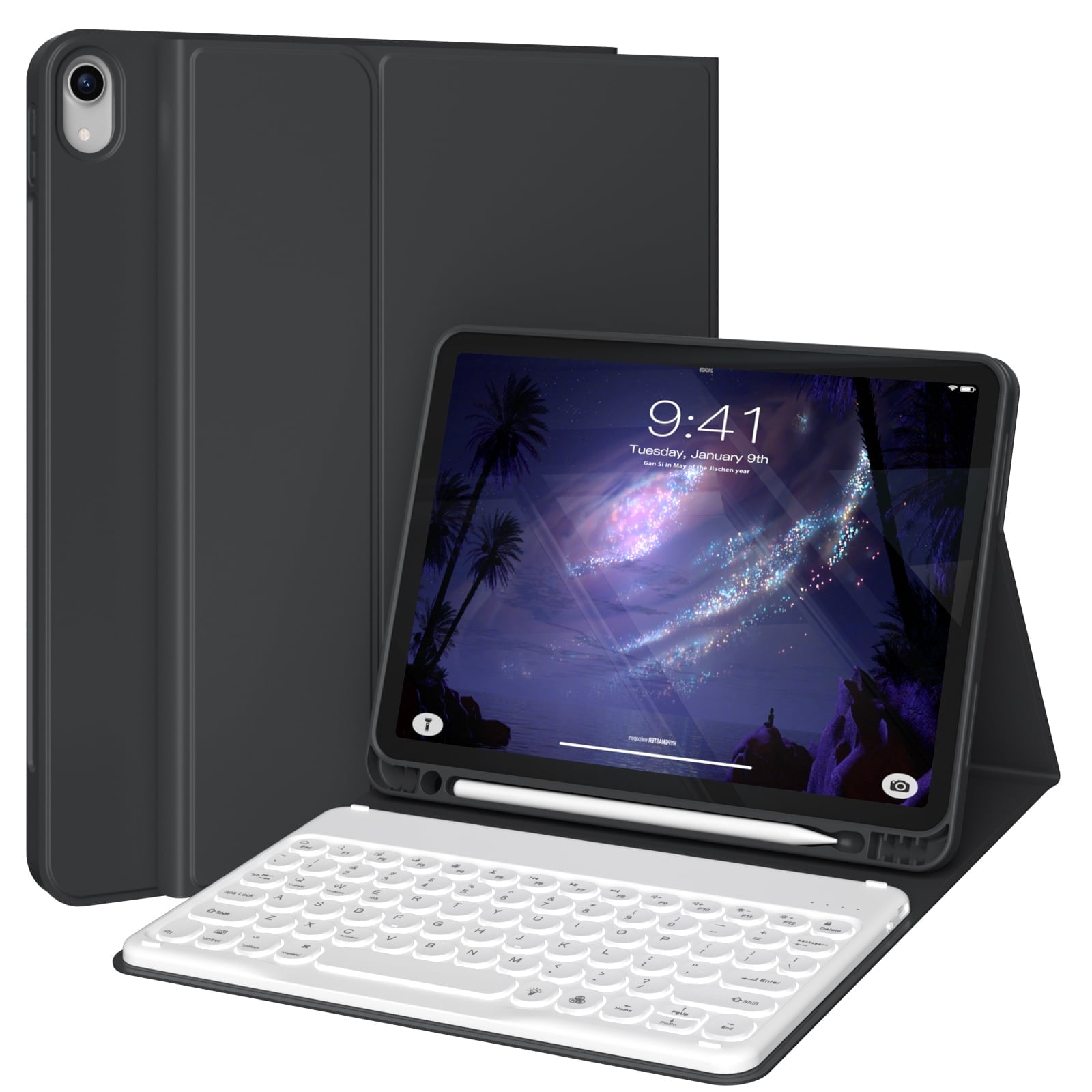 KVTVOU iPad 10th Generation Keyboard Case Round Key iPad 10th Gen ...