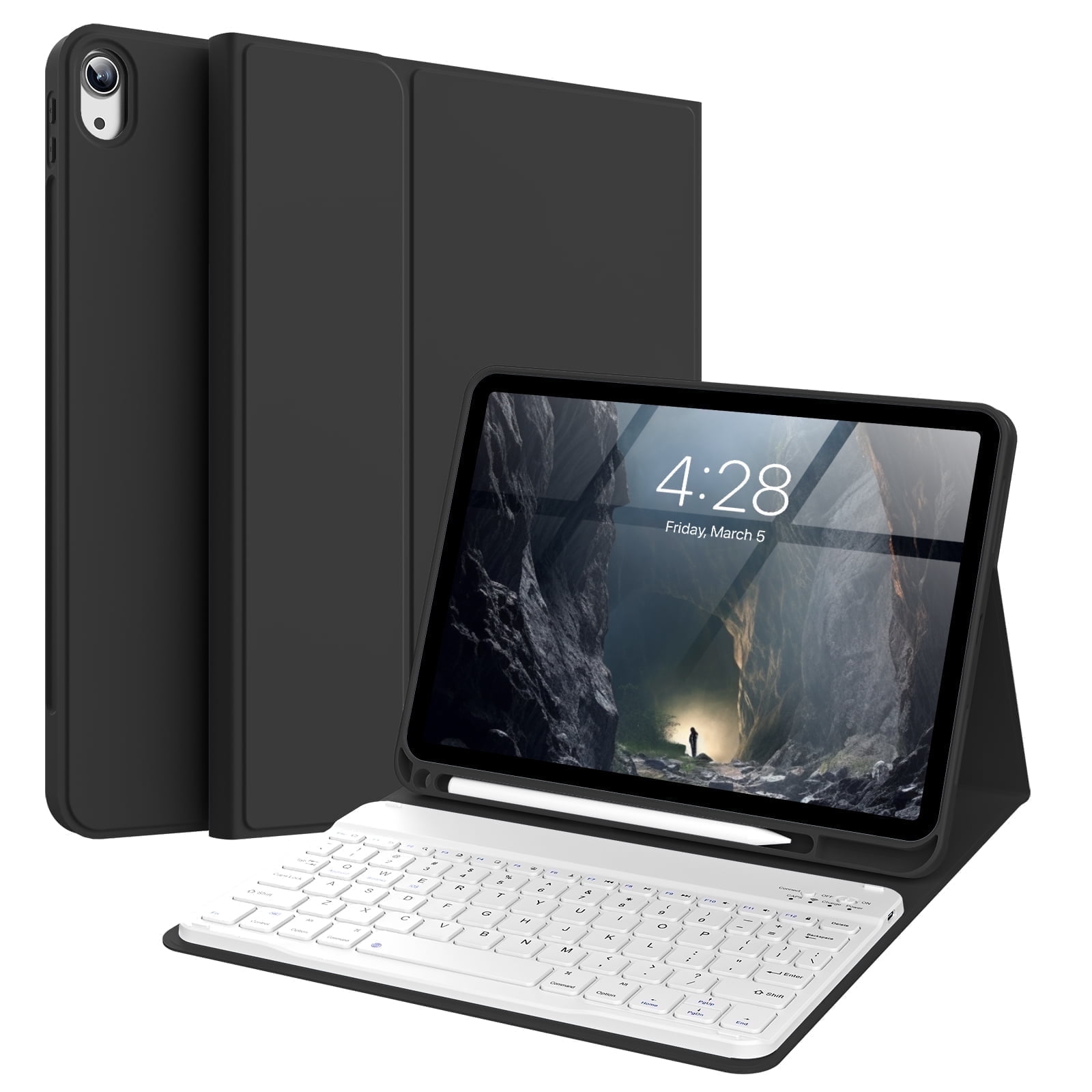 KVTVOU Keyboard Case for iPad A16 11 inch 2025 / 10th Generation 10.9 inch 2022, Detachable ...