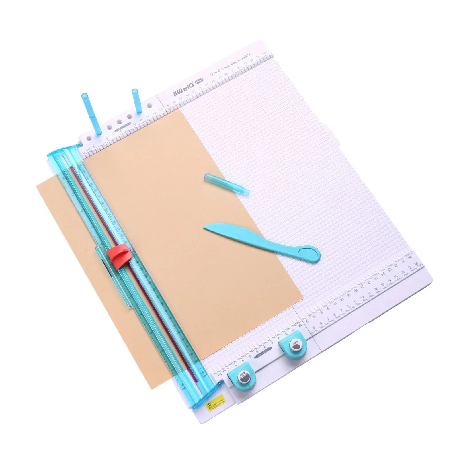 KW-trio 13095 Paper Trimmer Scoring Board 7 in 1 Craft Paper Cutter ...