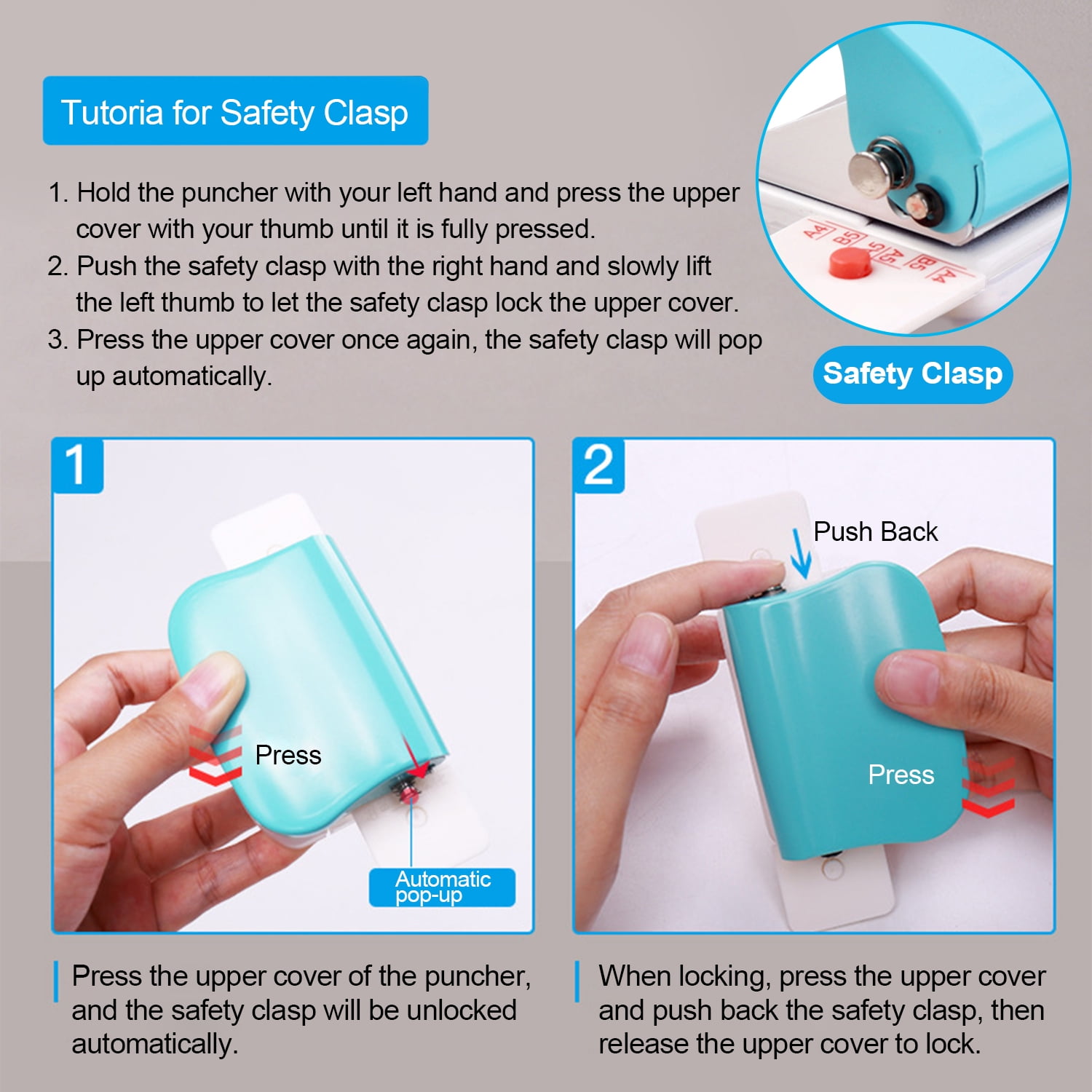 Kw Trio 6 Hole Paper Punch Handheld Metal Hole Puncher 5 Sheet Capacity